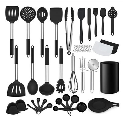 Quality Silicone Kitchen Utensil Sets & Stainless Steel Kitchen Utensil ...